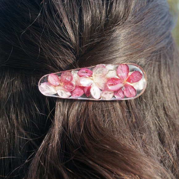 Accessories | Handmade Hair Clip Real Flower Clip | Poshmark